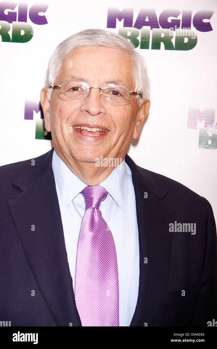 David Stern Broadway opening night of ‘Magic/Bird’ at Longacre Theatre ...