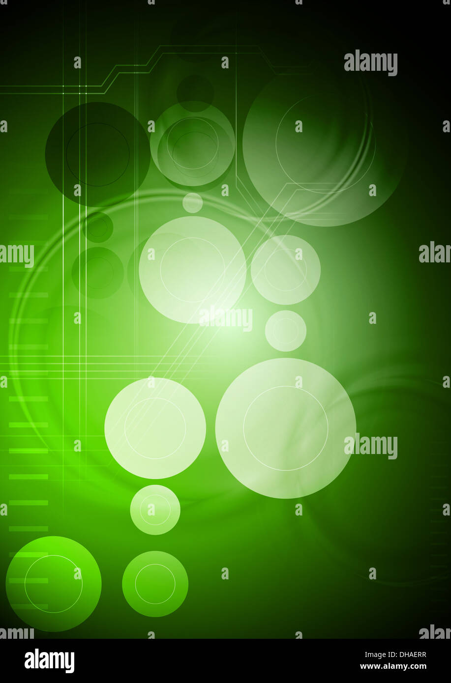 Dark green hi-tech background. Eps 10 vector Stock Photo - Alamy