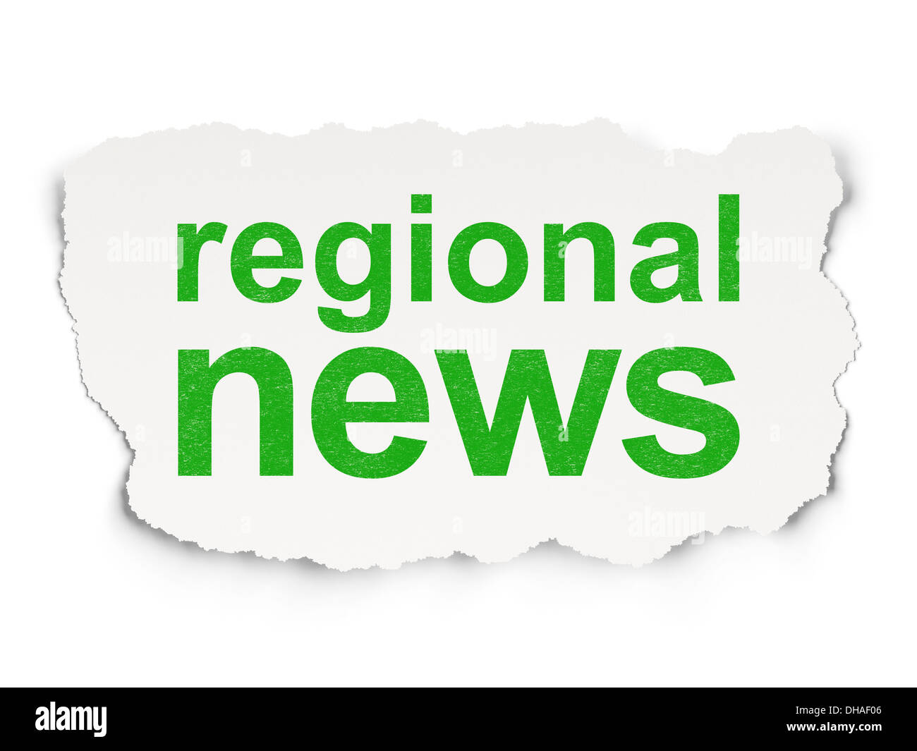 News concept: Regional News on Paper background Stock Photo - Alamy