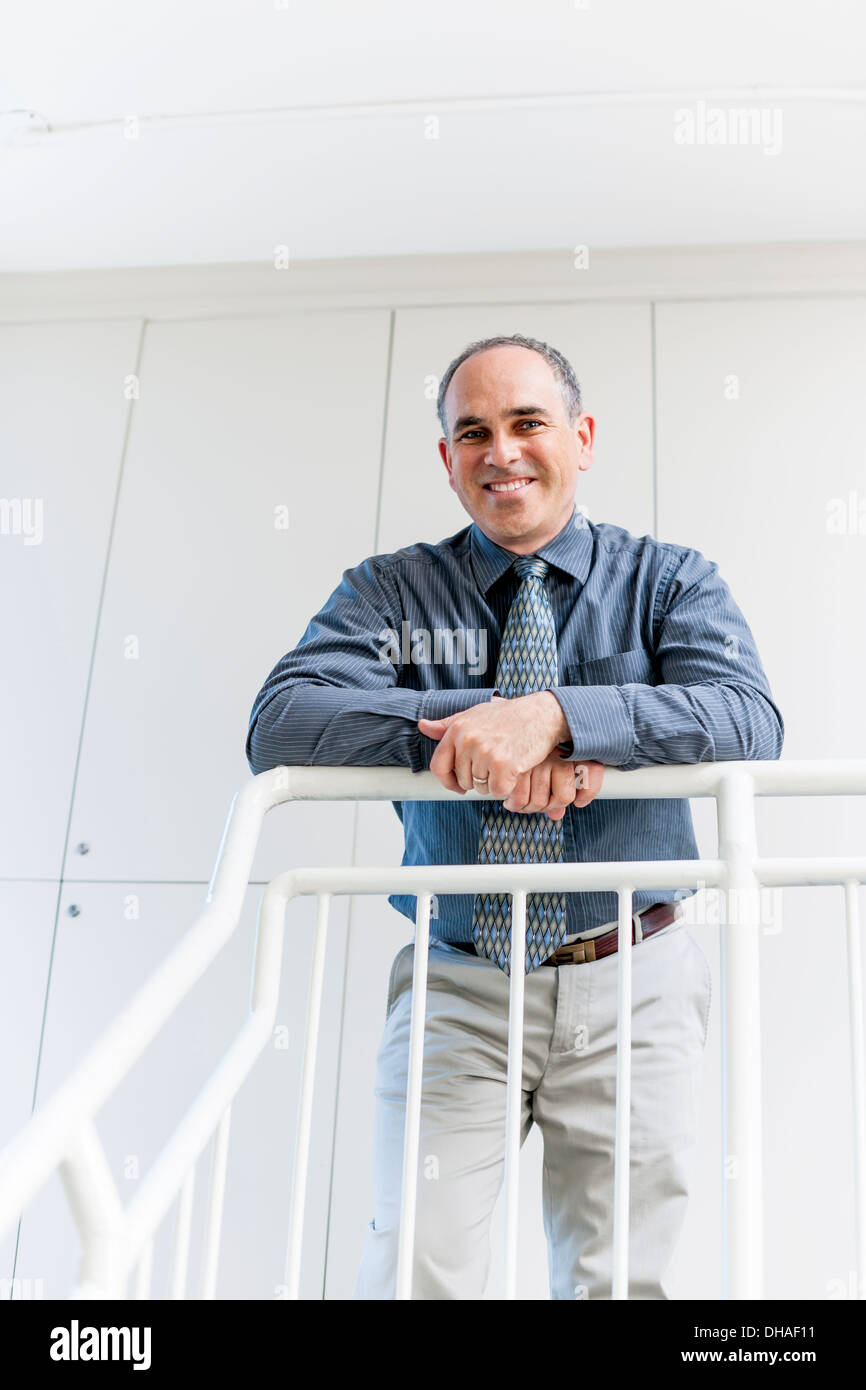 Businessman office railing hi-res stock photography and images - Alamy