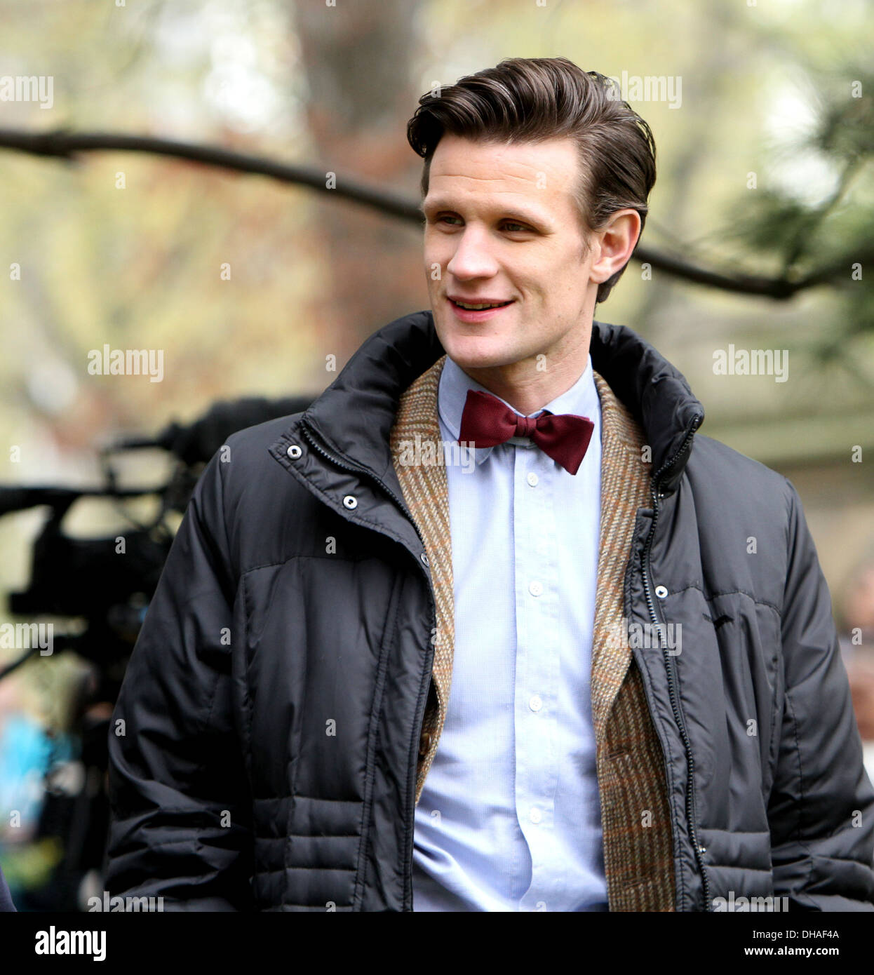 Matt smith new doctor filming hi-res stock photography and images - Alamy