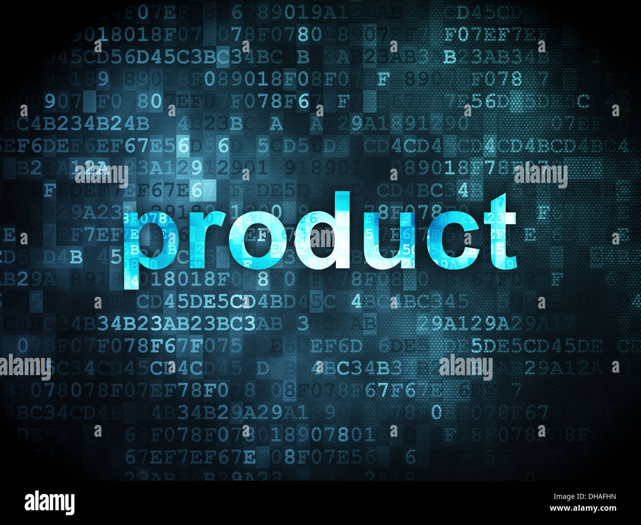Marketing concept: Product on digital background Stock Photo - Alamy