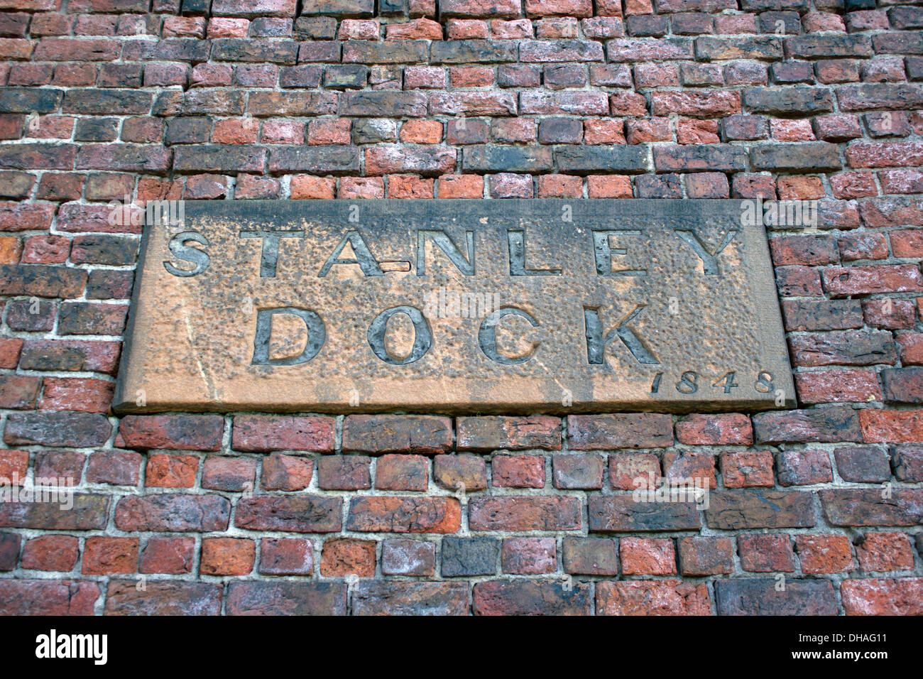 Stanley Dock Sign. Liverpool Docks Stock Photo - Alamy