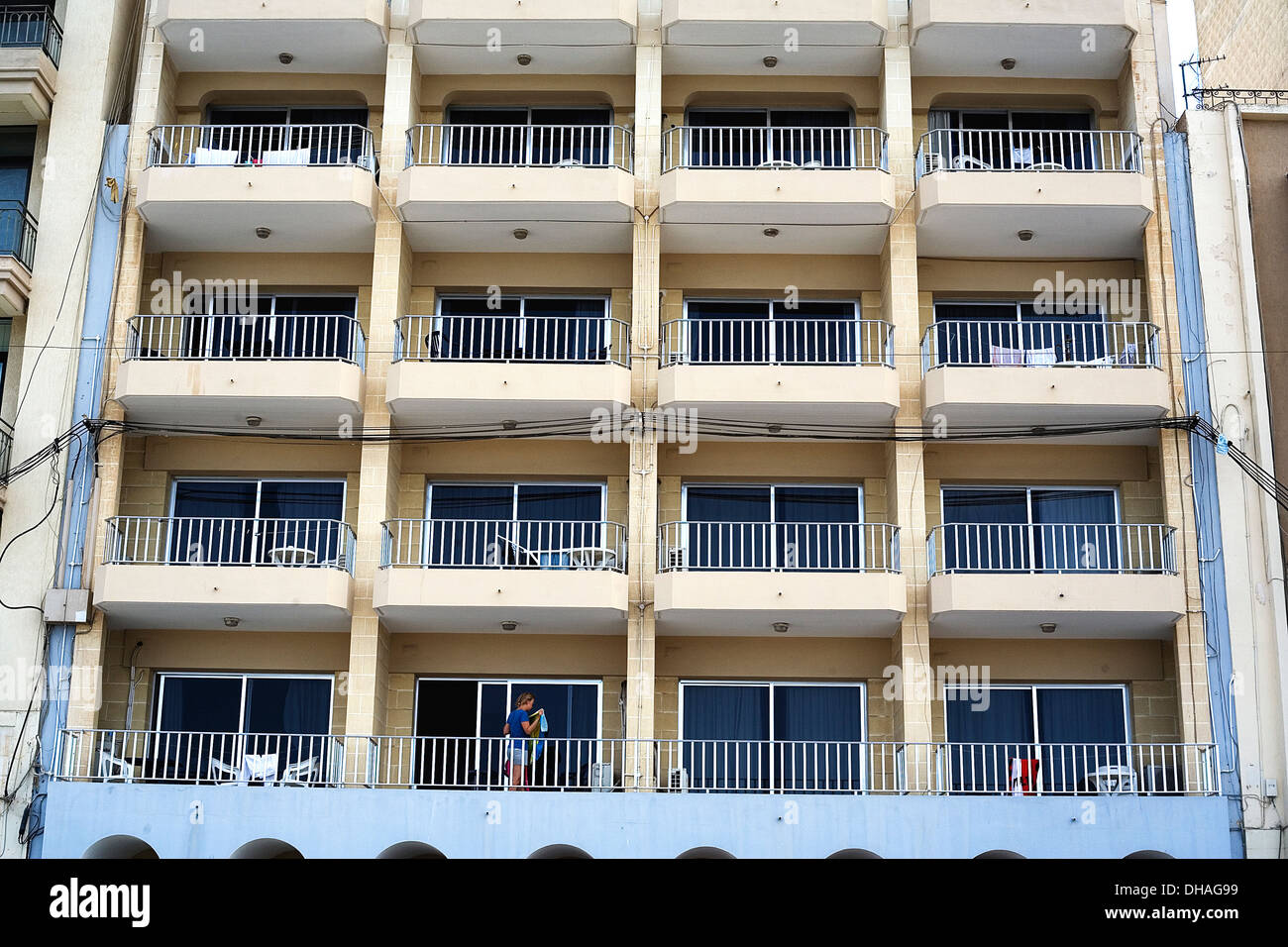 Malta. Tourism. Holiday flats Stock Photo - Alamy