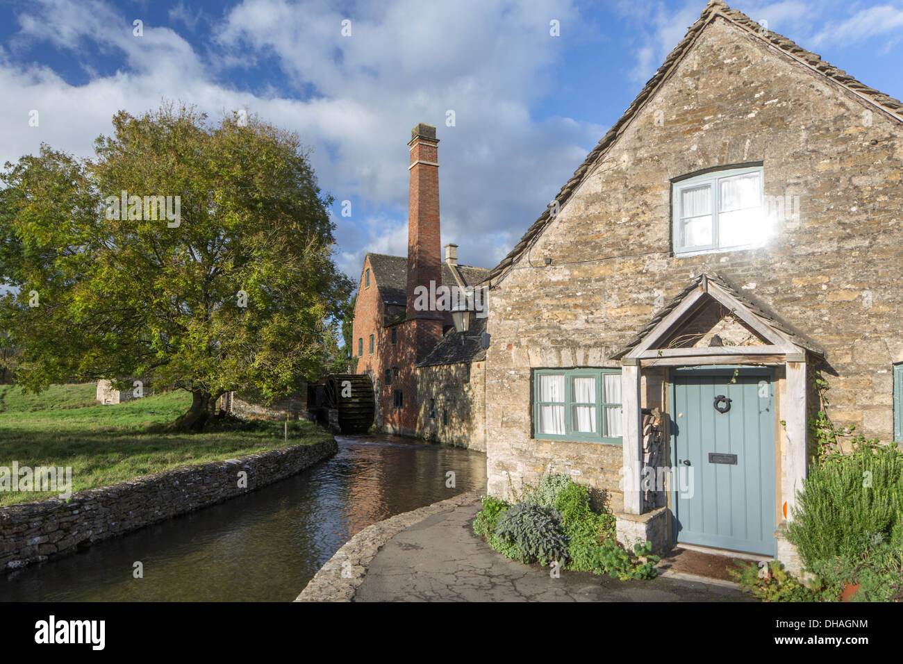 The Water Mill on the Rover Eye in the Cotswold village of Lower ...