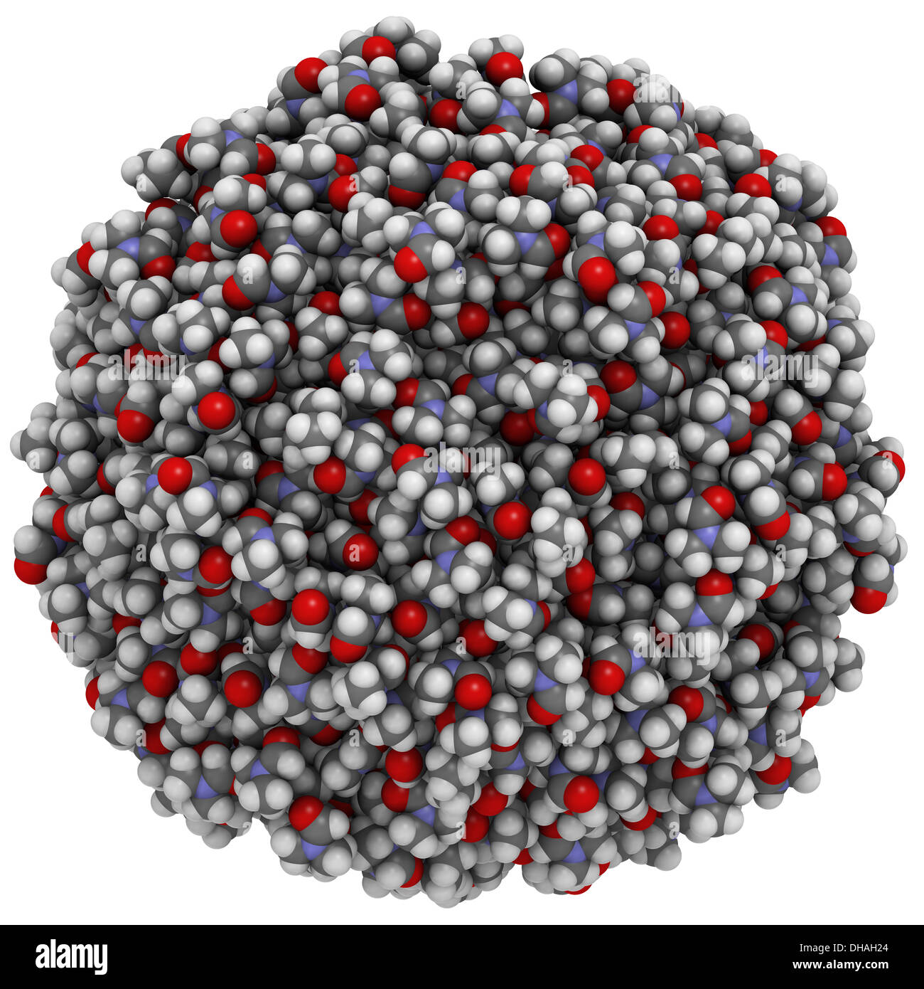 Dimethylformamide (DMF) molecules, liquid sphere model. Commonly used ...