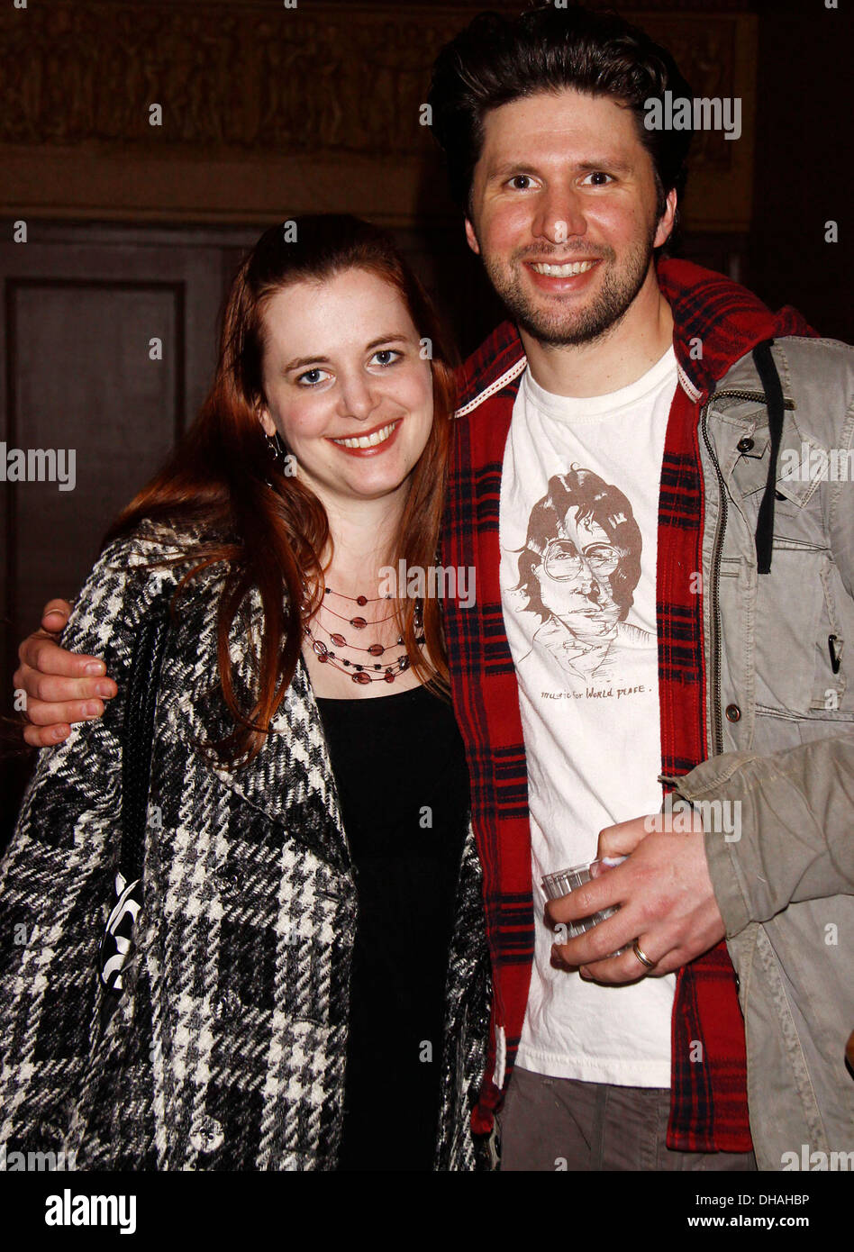 Louis Hobson Backstage at Broadway musical 'Leap Of Faith' at St James ...