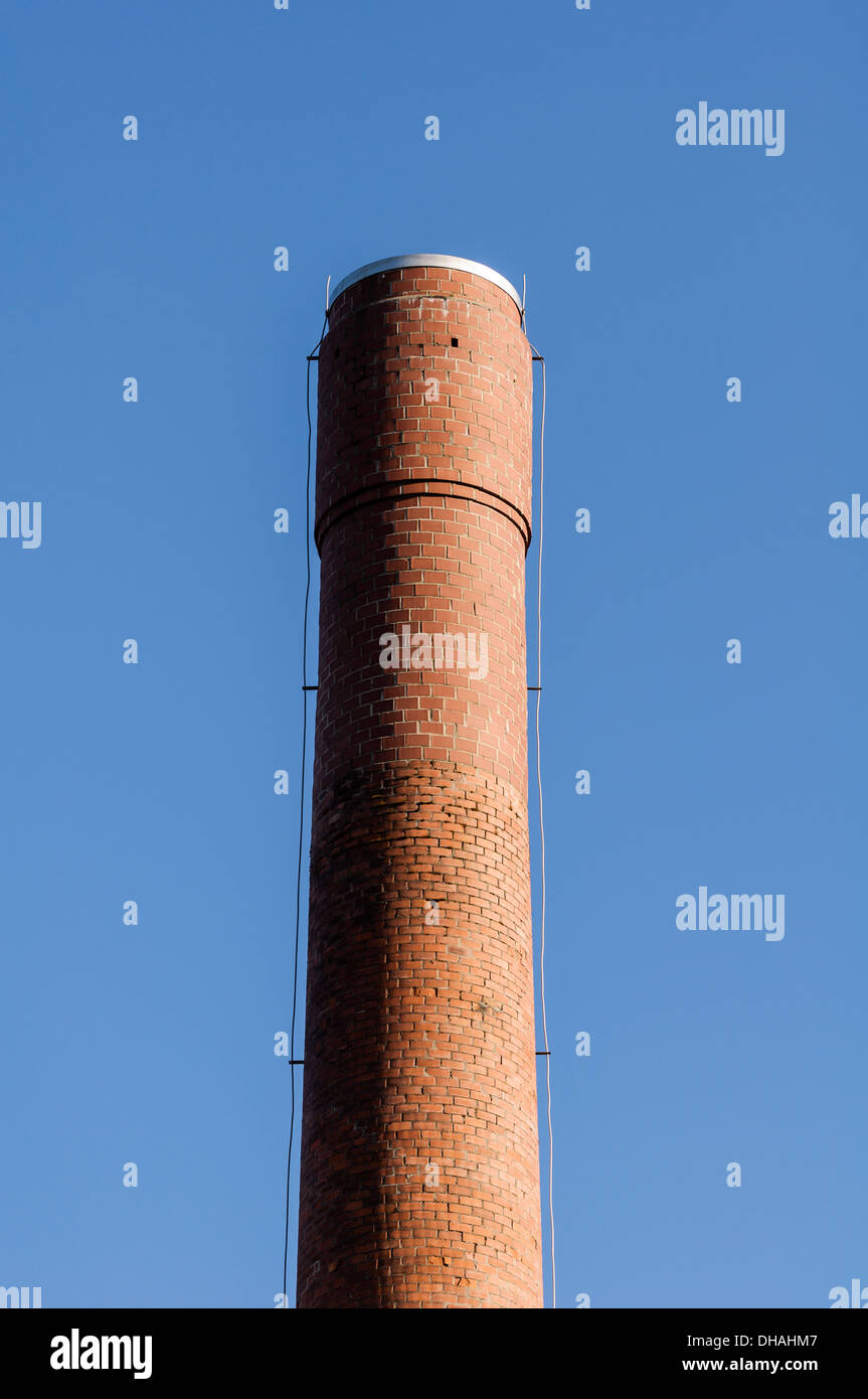 Red brick chimney Stock Photo - Alamy