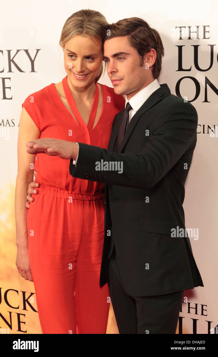 Taylor Schilling and Zac Efron Adelaide premiere of 'The Lucky One ...