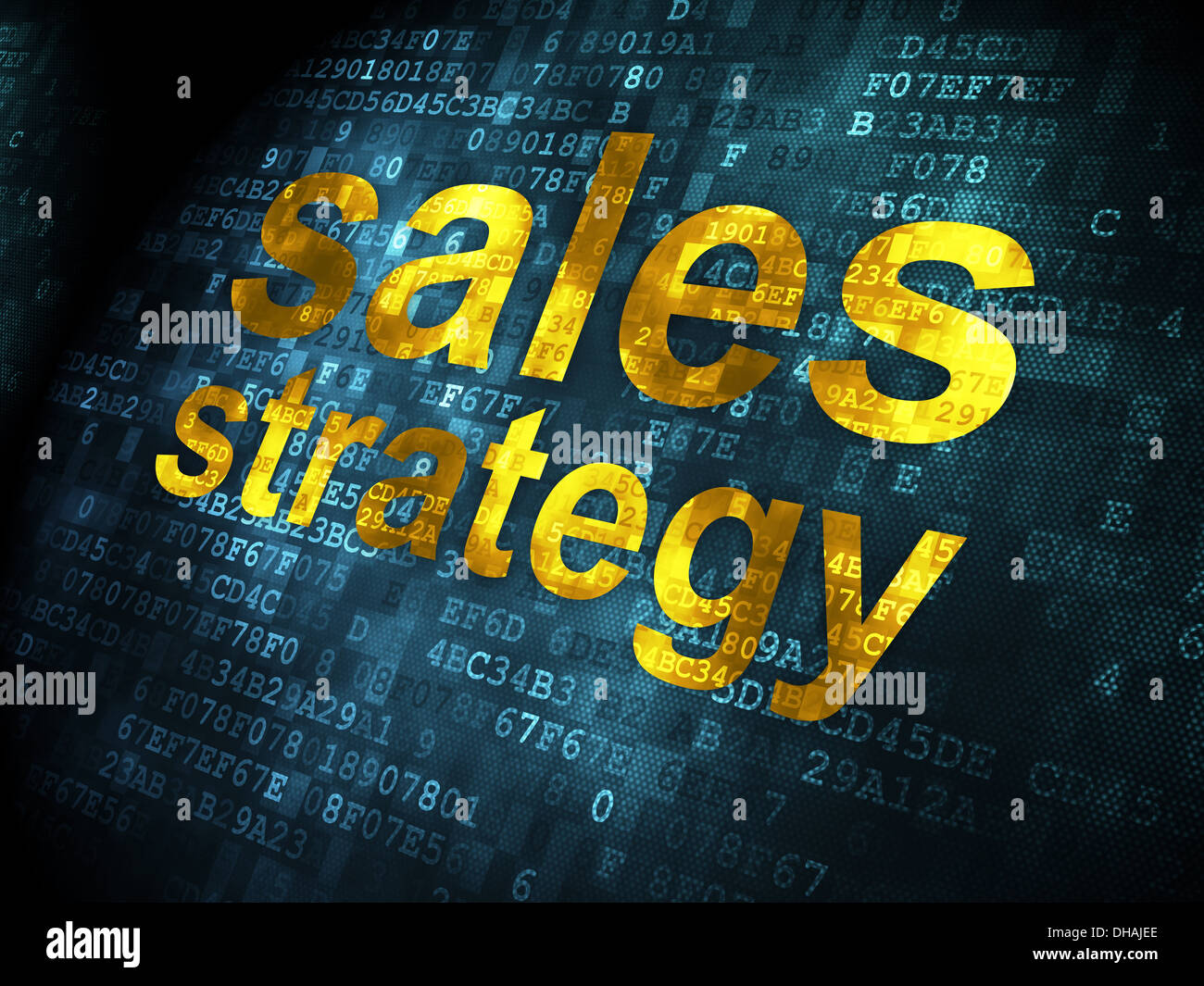 Marketing concept: Sales Strategy on digital background Stock Photo - Alamy