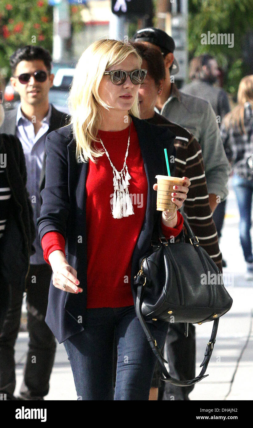 Kirsten Dunst goes a stroll in Beverly Hills Beverly Hills California ...