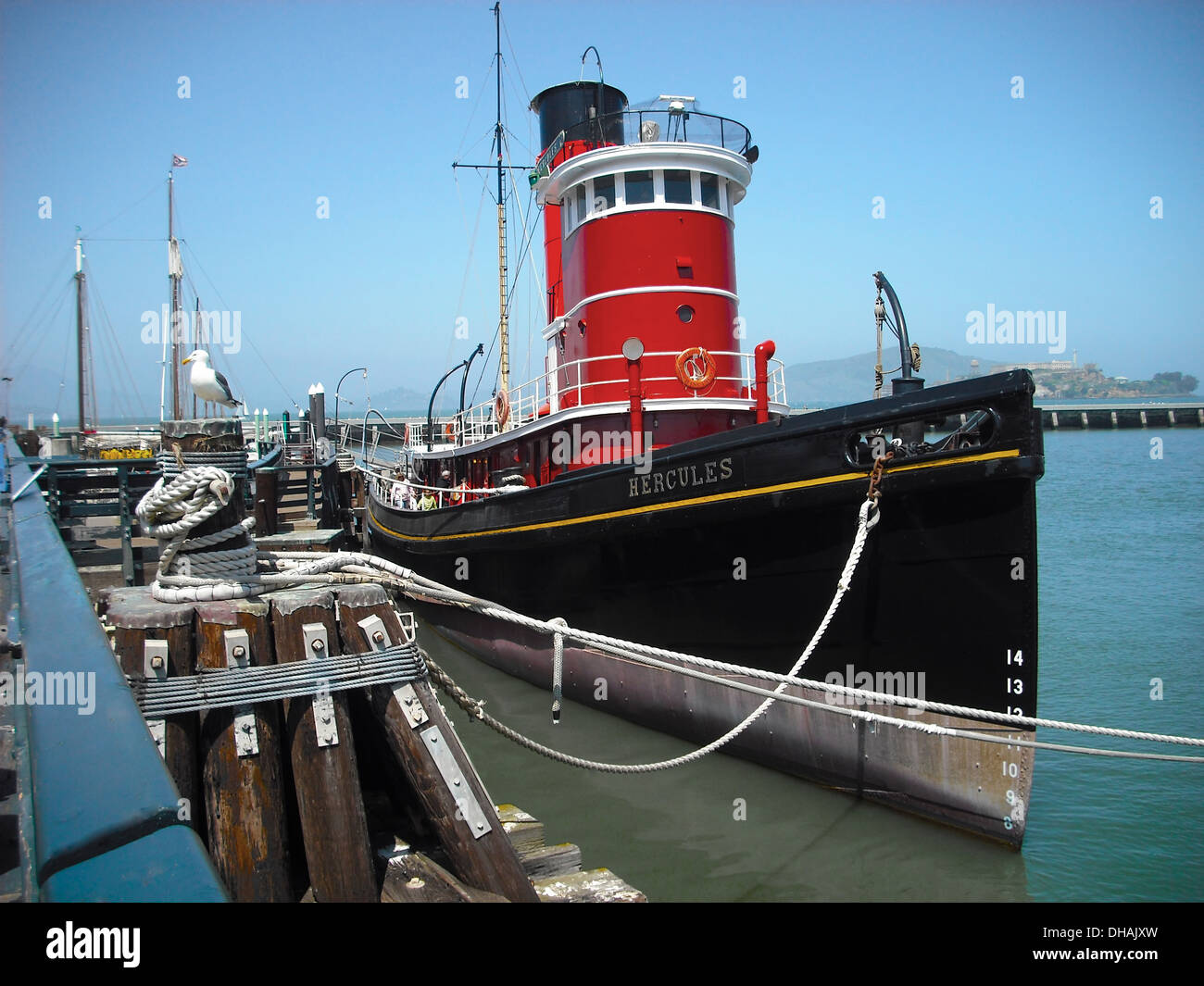 Tug Boat at Port Stock Photo - Alamy