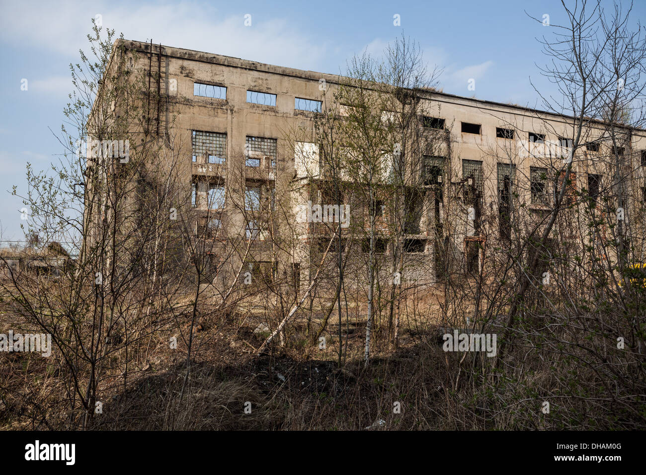 Derelict Poldi Steel works factory at Kladno in Czech Republic Stock ...