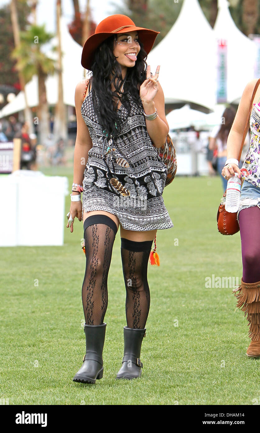 Vanessa Hudgens Celebrities at 2012 Coachella Valley Music and Arts ...