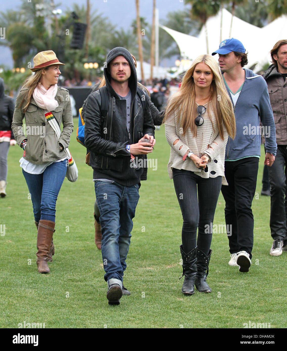 Aaron Paul and girlfriend Lauren Parsekian Celebrities at 2012 ...