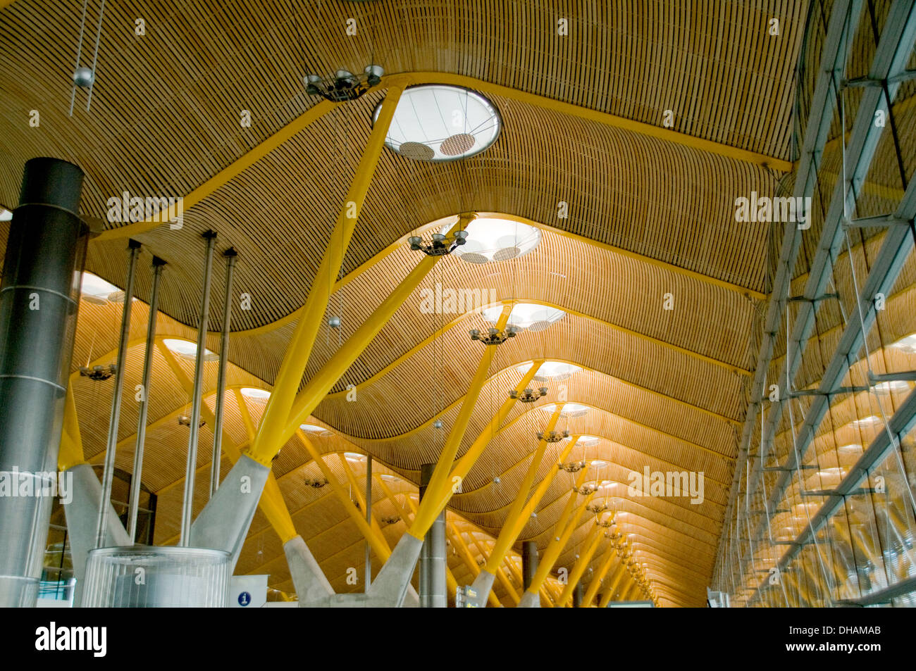New terminal T4. Barajas airport, Madrid. Spain Stock Photo - Alamy