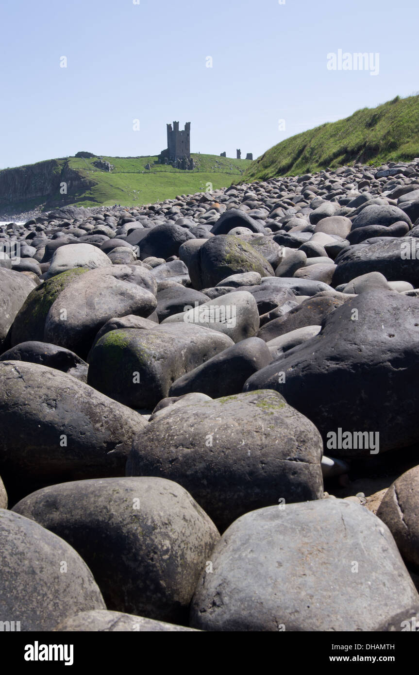 Dunstanburgh Castle in Northumberland Stock Photo - Alamy