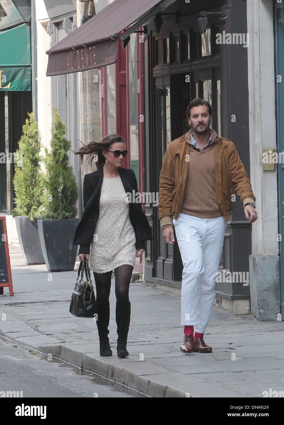Pippa Middleton and Viscount Arthur de Soultrait head to a aurant on ...