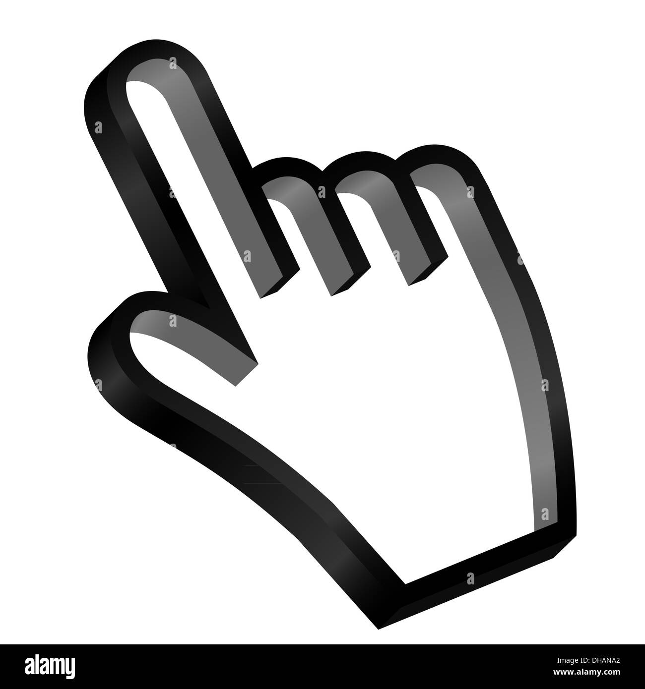 Mouse hand cursor vector illustration Stock Photo - Alamy