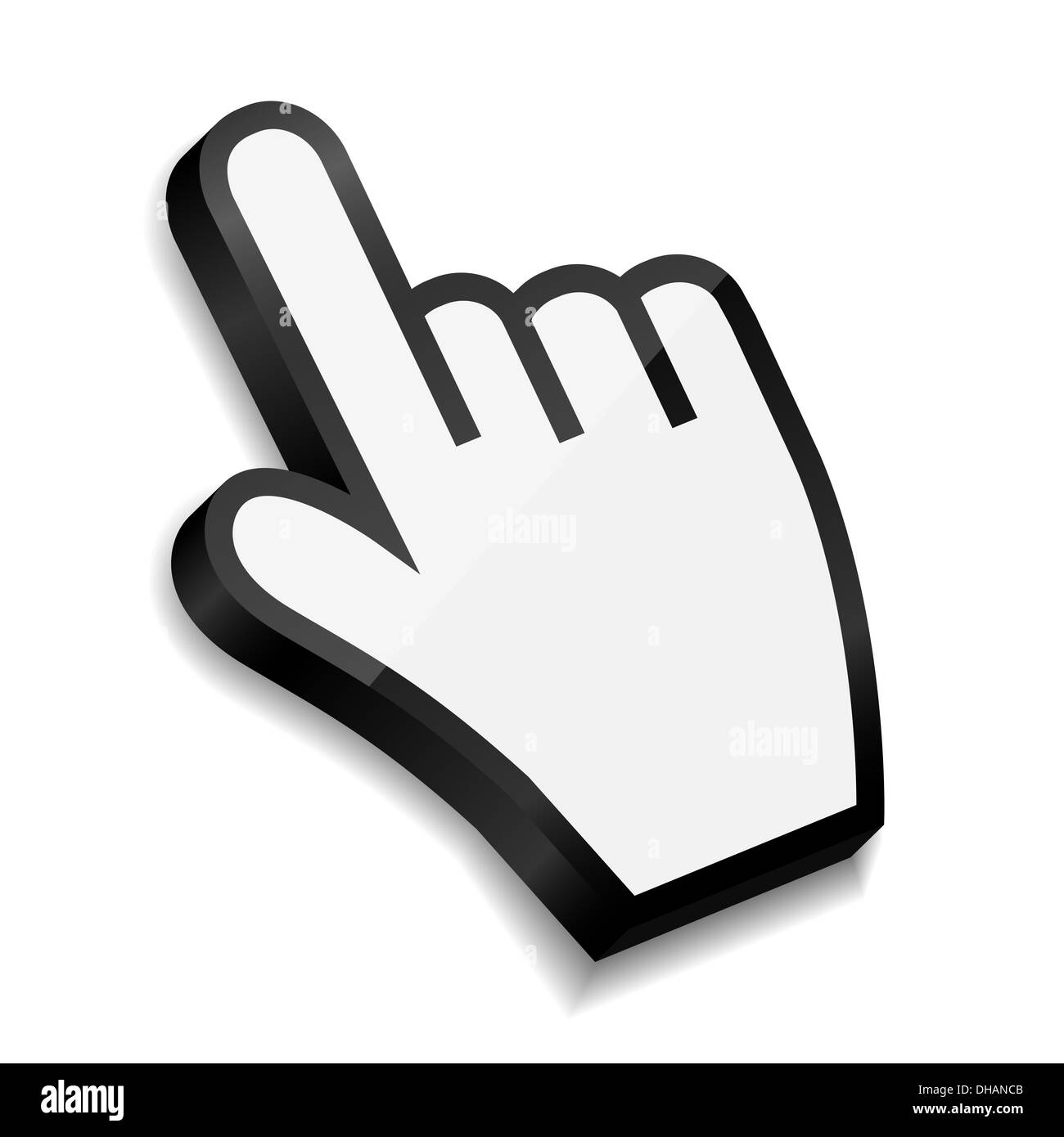 Mouse hand cursor vector illustration Stock Photo - Alamy