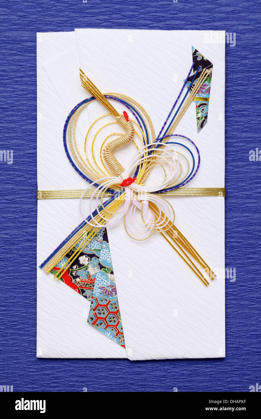 Japanese envelope for congratulation Stock Photo - Alamy