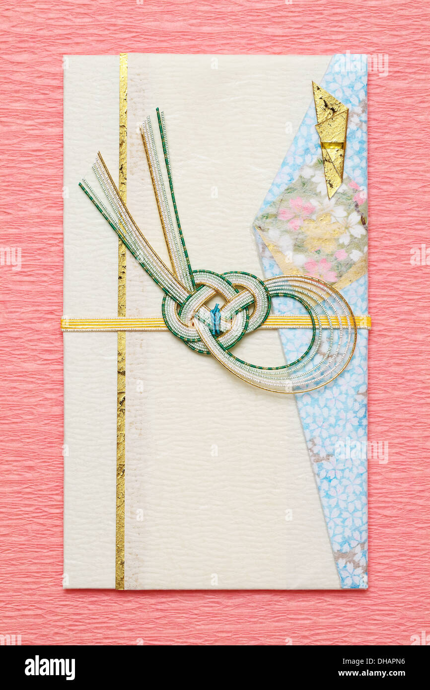 Japanese envelope for congratulation Stock Photo - Alamy