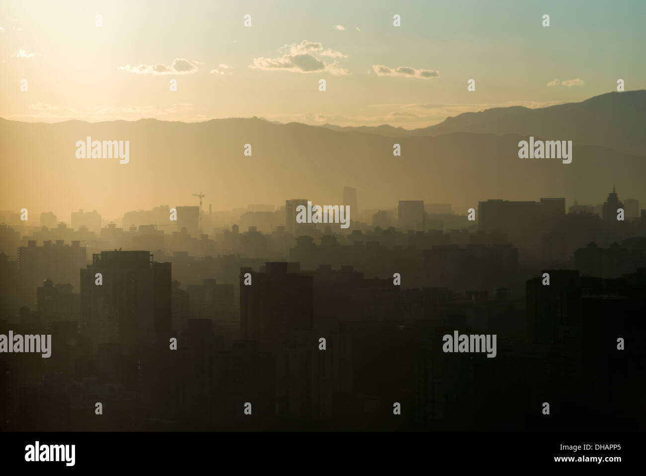 Smog Over The City Of Beijing; Beijing, China Stock Photo - Alamy