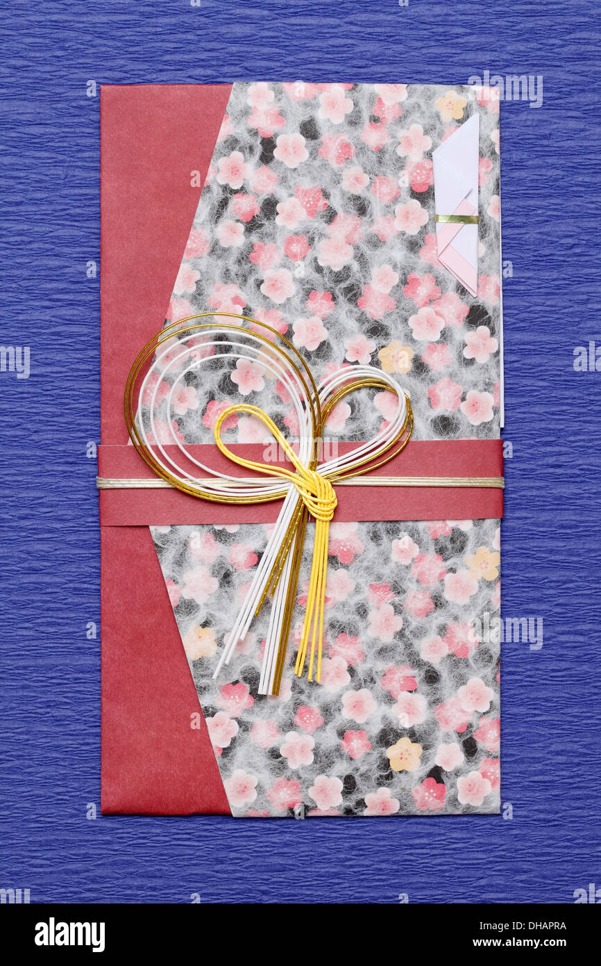 Japanese envelope for congratulation Stock Photo - Alamy