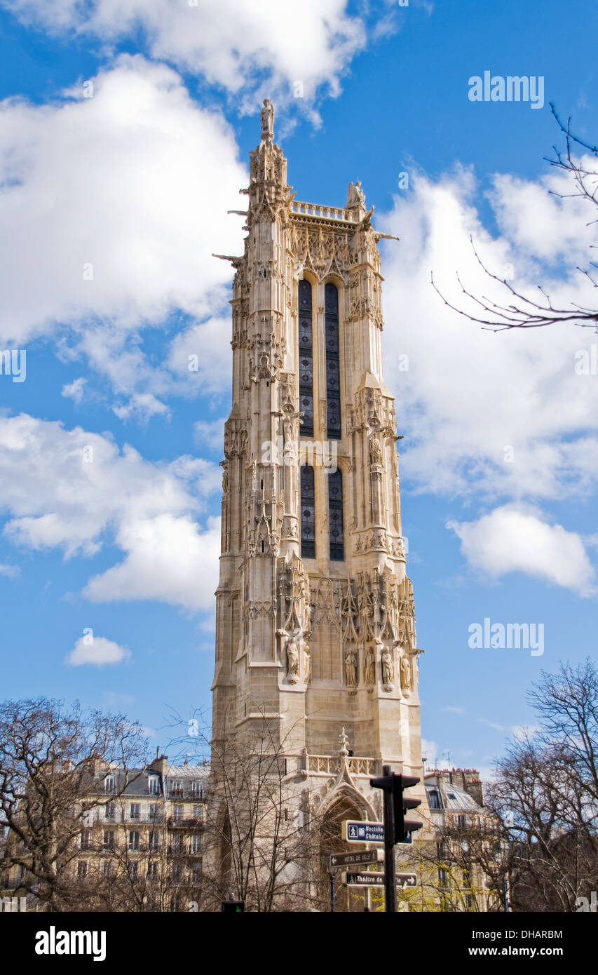 Tour Saint-Jacques. Paris, France Stock Photo - Alamy