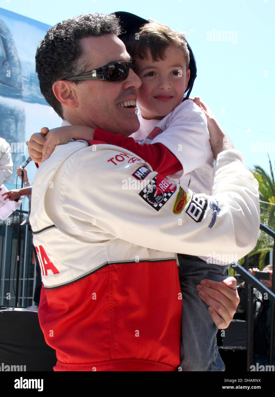 Adam Carolla and his son 36th Annual Toyota Pro/Celebrity Race held at ...