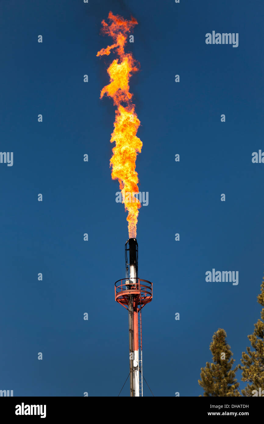 Gas flare flame stack hi-res stock photography and images - Alamy