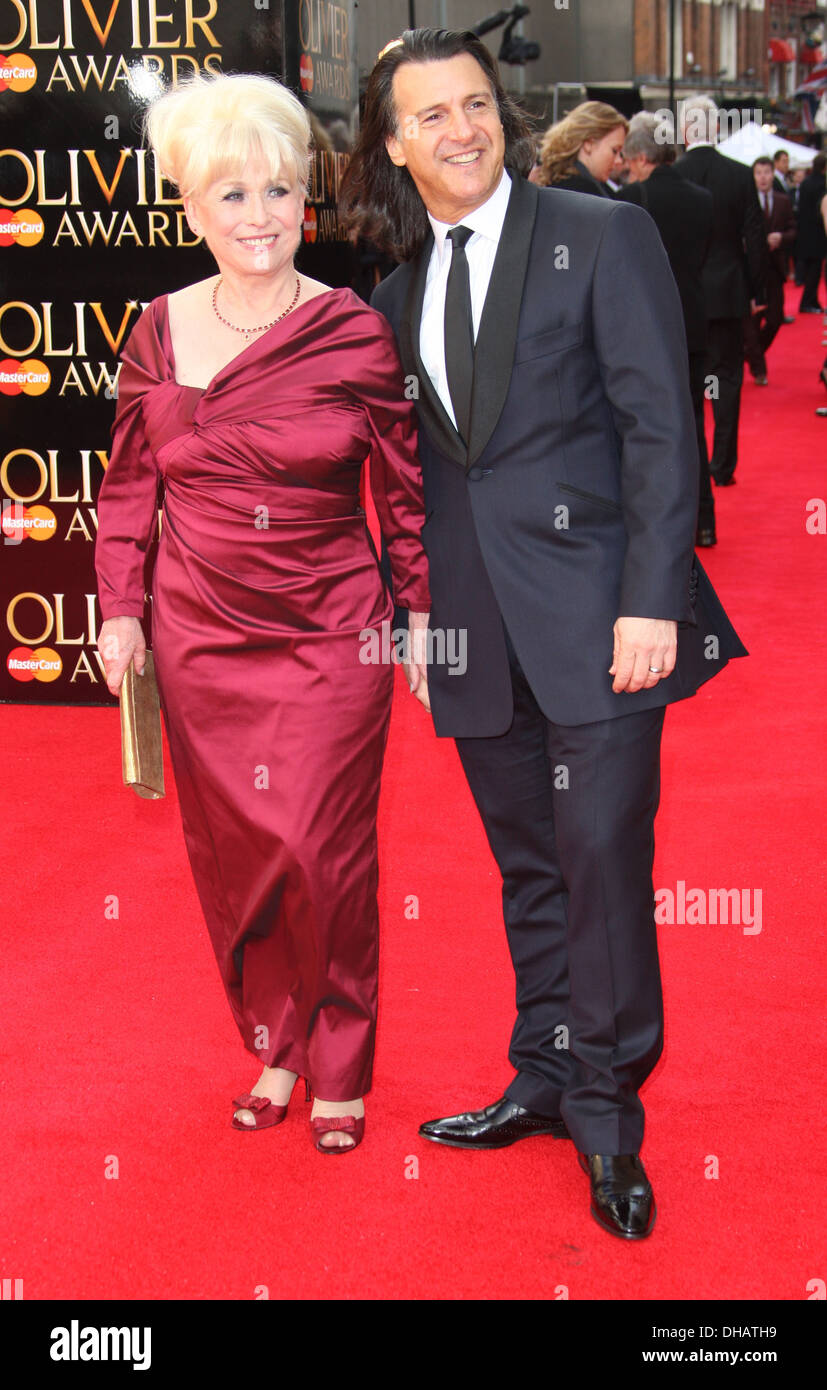 Barbara Windsor with her husband Scott Mitchell Olivier Awards 2012 held at Royal Opera House ...