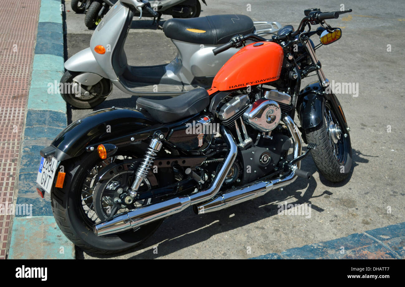 Harley davidson orange hi-res stock photography and images - Alamy