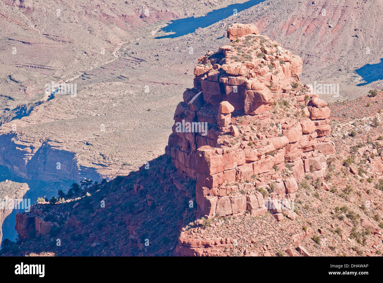 Grand Canyon structures Stock Photo - Alamy