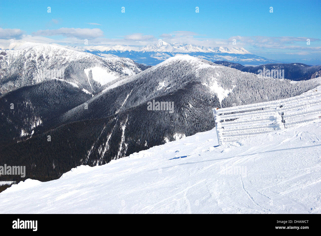 Free ride area on chopok in jasna ski resort hi-res stock photography ...