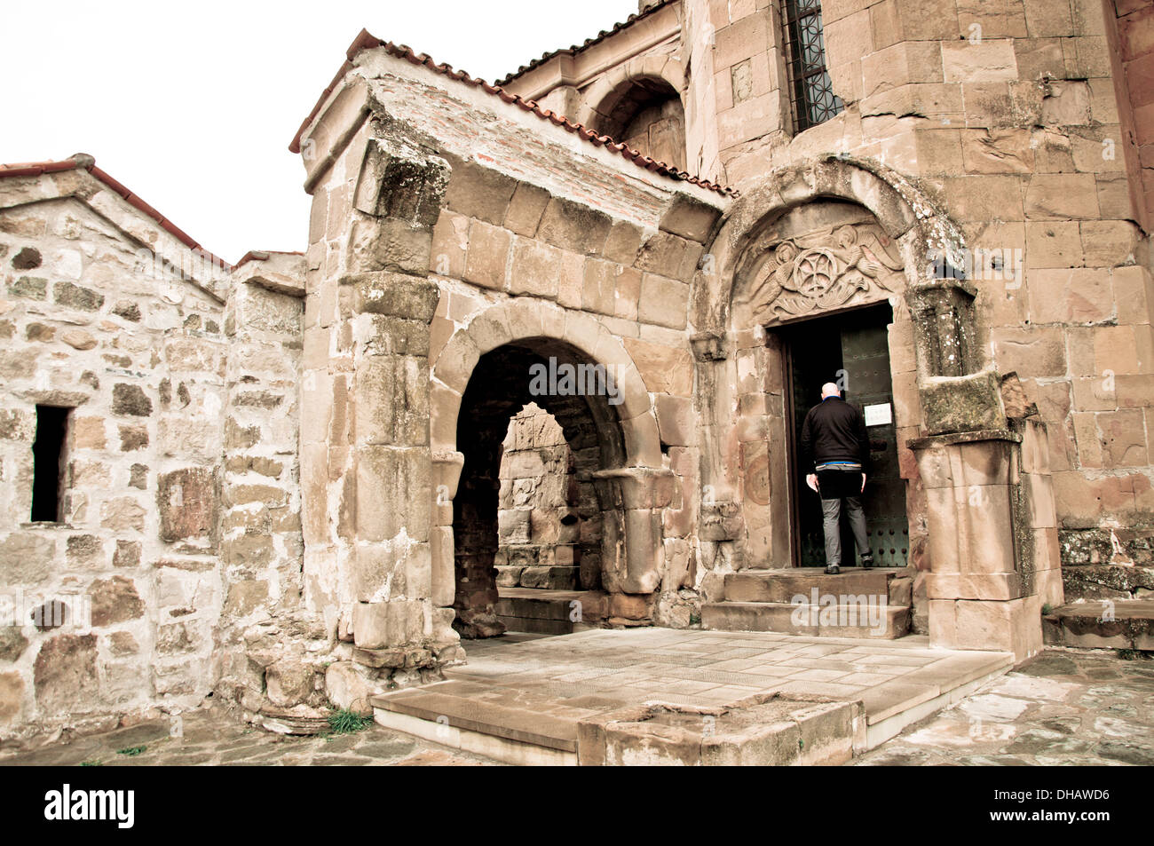 medieval old historic church in Georgia near Mkheta Stock Photo - Alamy