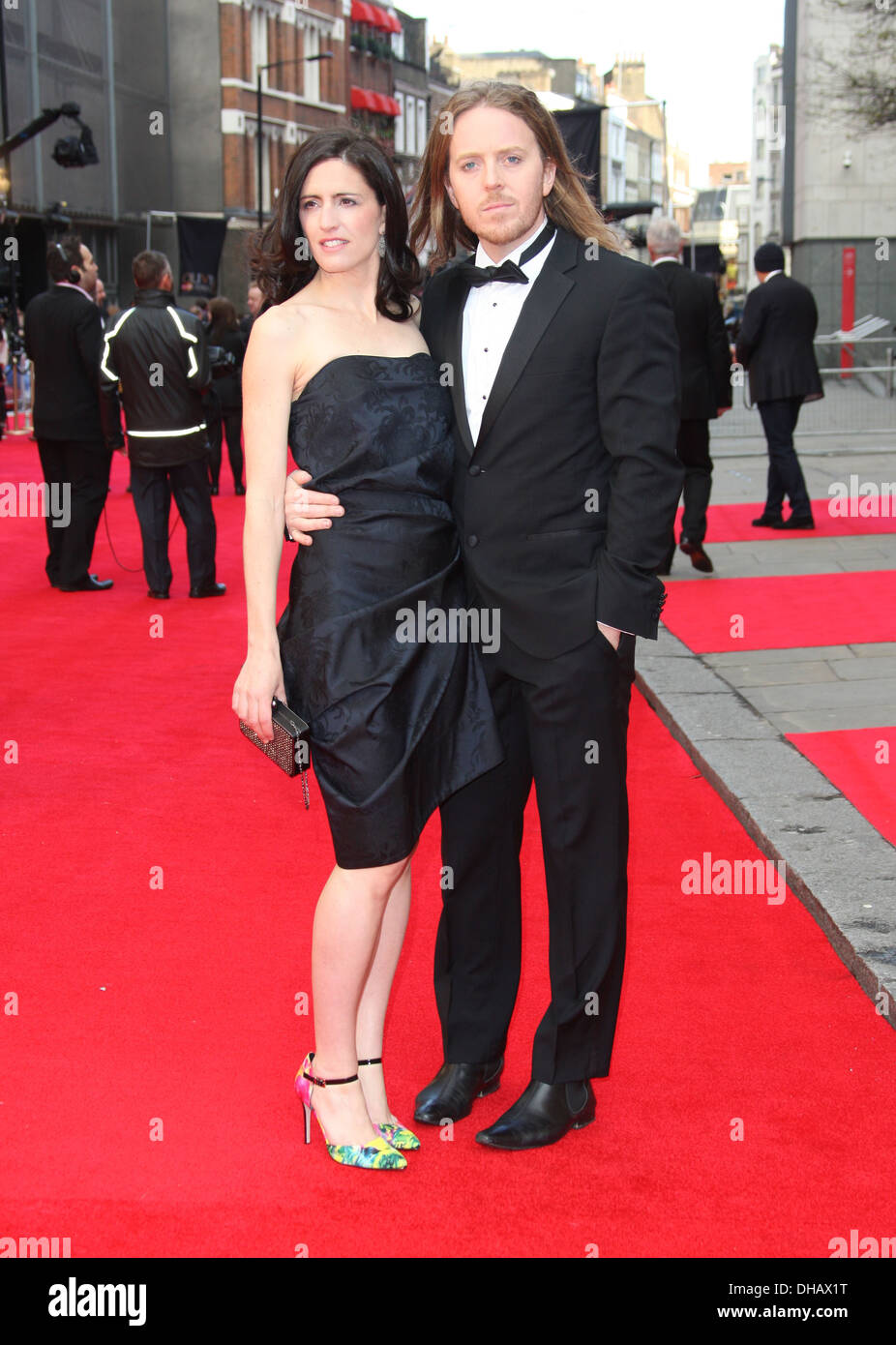 Tim Minchin with his girlfriend Olivier Awards 2012 held at Royal Opera ...
