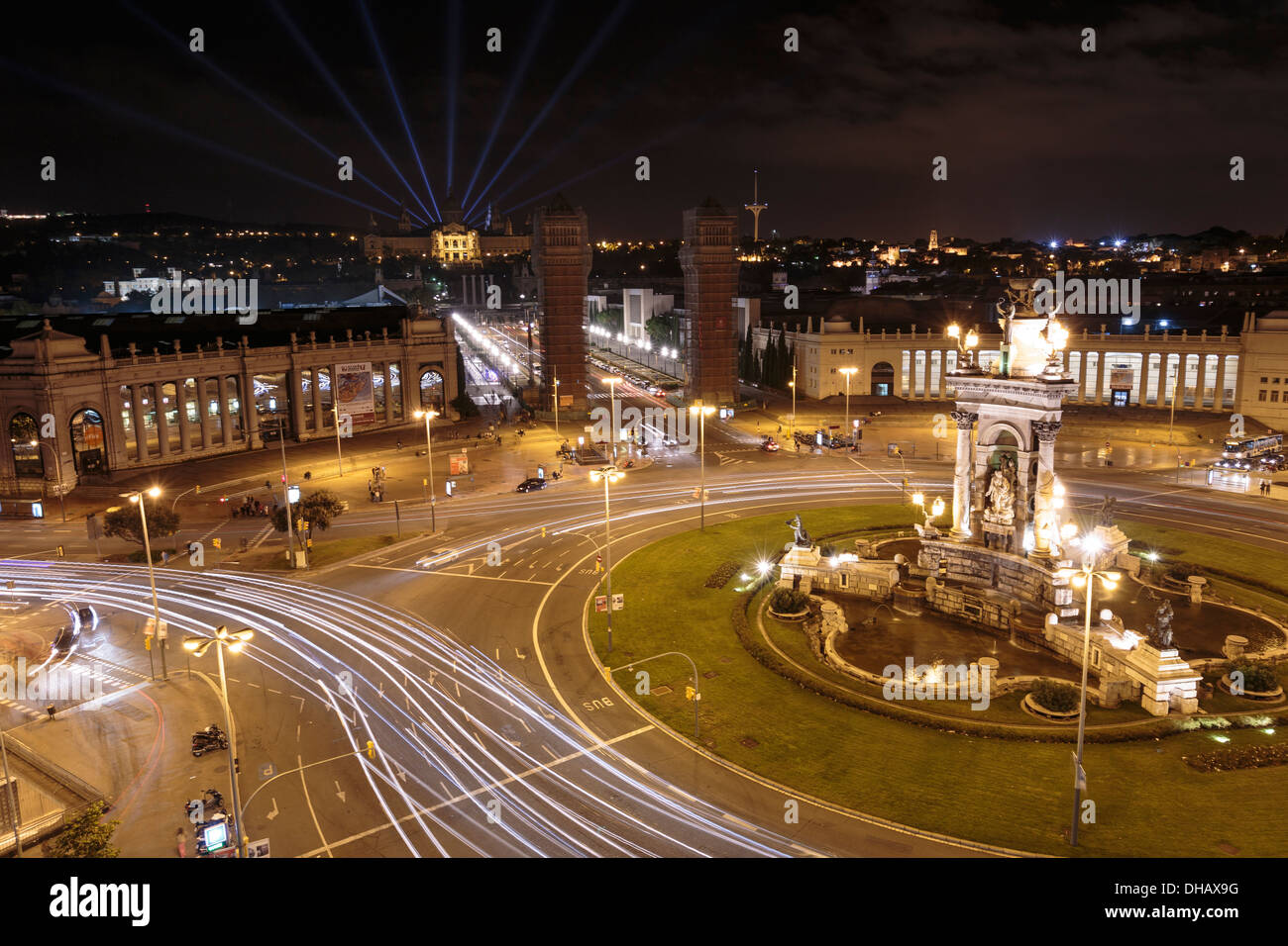 España square night view hi-res stock photography and images - Alamy