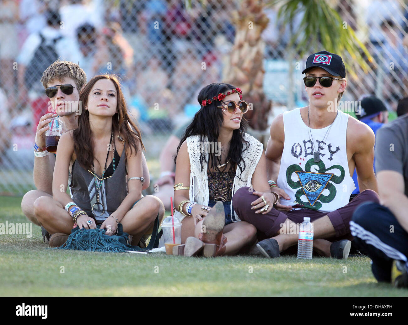 Vanessa Hudgens and Austin Butler Celebrities at 2012 Coachella Valley ...