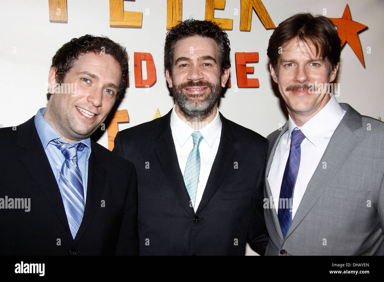 David Rossmer Kevin Del Aguila and Rick Holmes Broadway opening night ...
