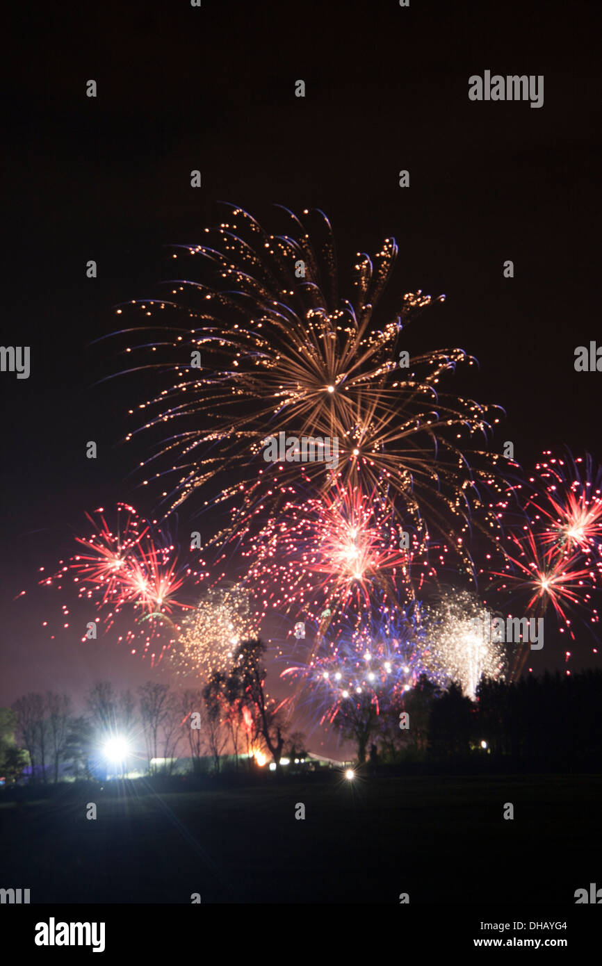 York Maze Fireworks Stock Photo - Alamy