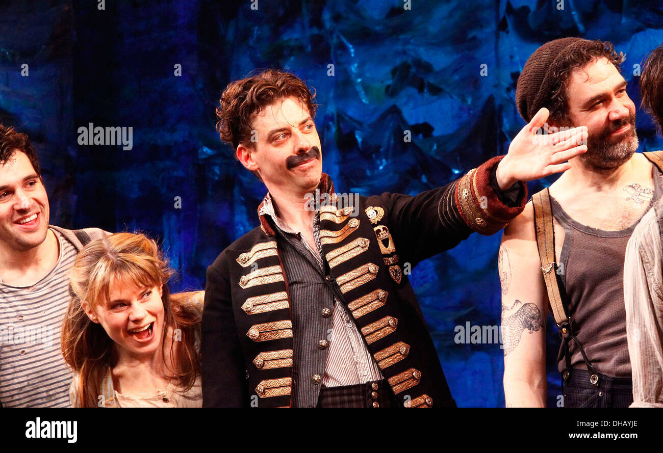 Adam Chanler-Berat Celia Keenan-Bolger Christian Borle and Kevin Del ...