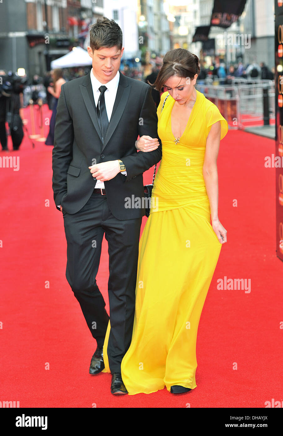 Katherine Kelly and guest Olivier Awards 2012 held at Royal Opera House ...