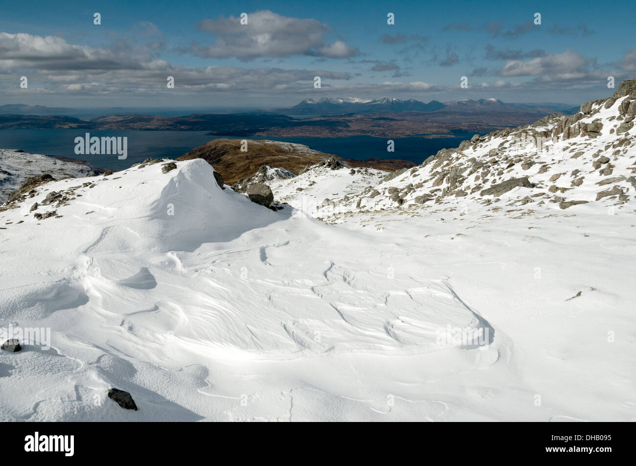 The Cuillin hills of Skye from Beinn na Caillich, Knoydart, Highland ...