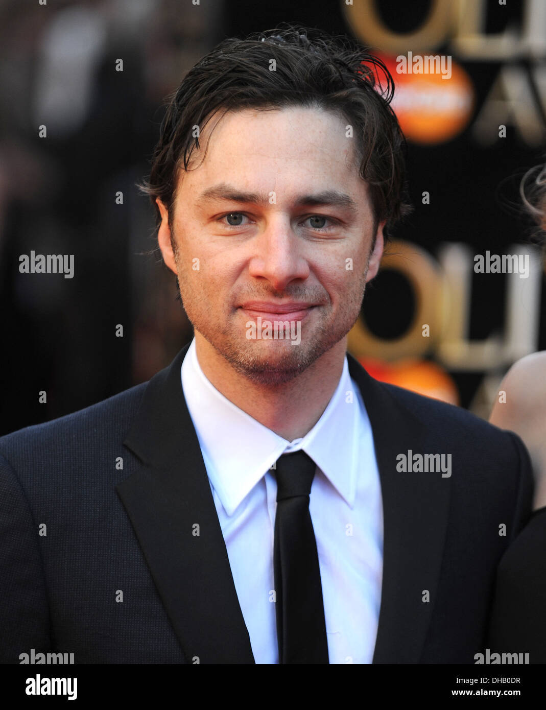 Zach Braff Olivier Awards 2012 held at Royal Opera House- Arrivals ...