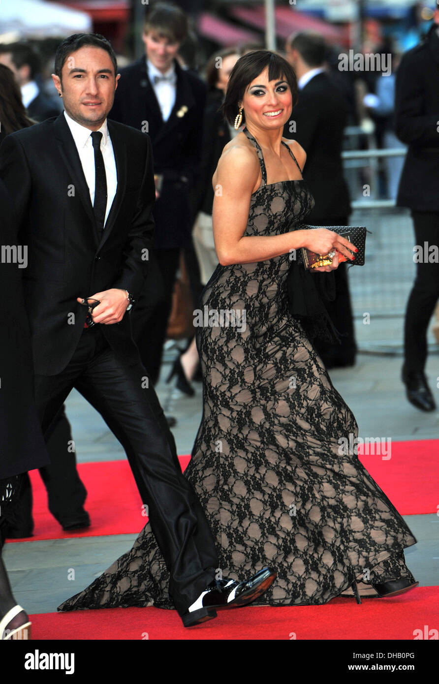 Flavia Cacace and guest Olivier Awards 2012 held at Royal Opera House ...