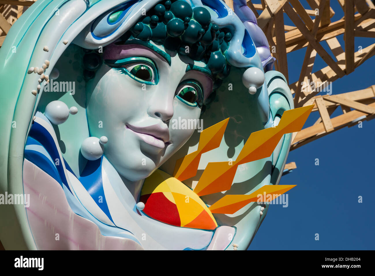 Ninot sculpture, official name given to the figures Stock Photo - Alamy