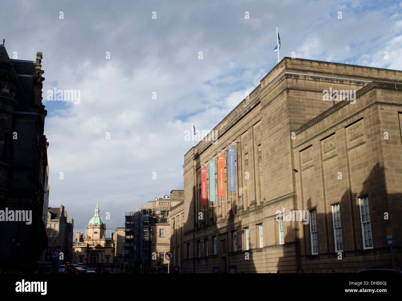 National Library of Scotland building in Edinburgh, Scotland Stock ...