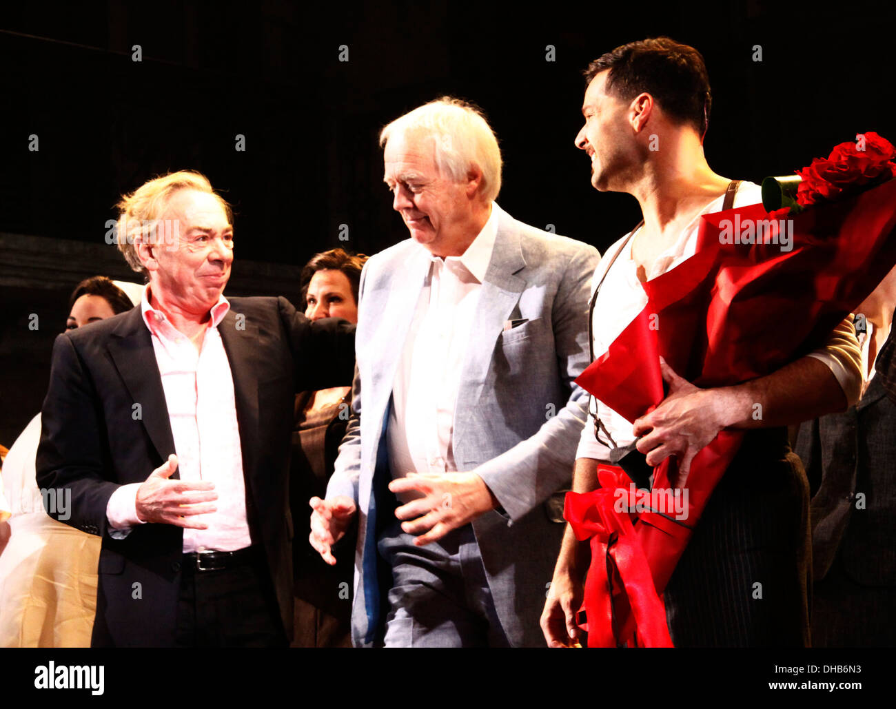 Andrew Lloyd Webber Tim Rice and Ricky Martin Broadway opening night of ...