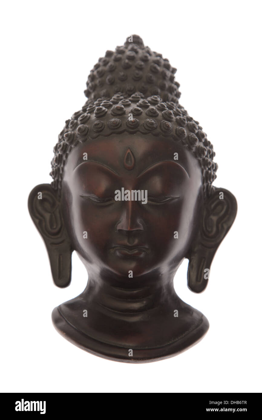Buddha face statue Stock Photo - Alamy
